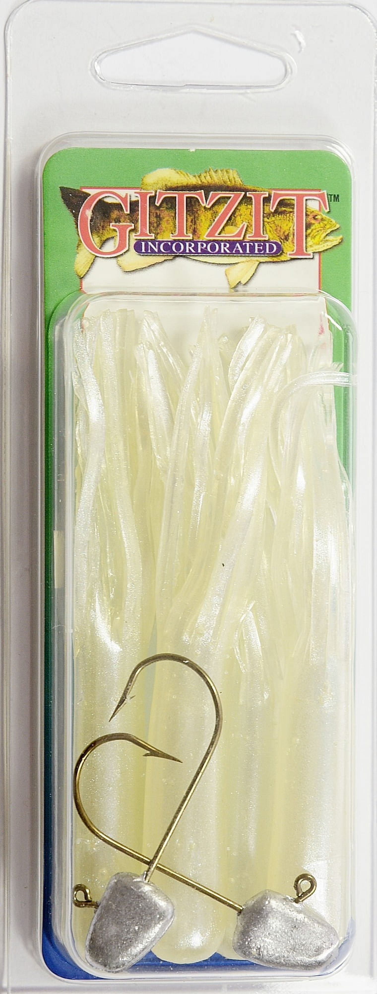 Gitzit Fat Tubes 3.5'' Pearl White 6pc - Walmart.com