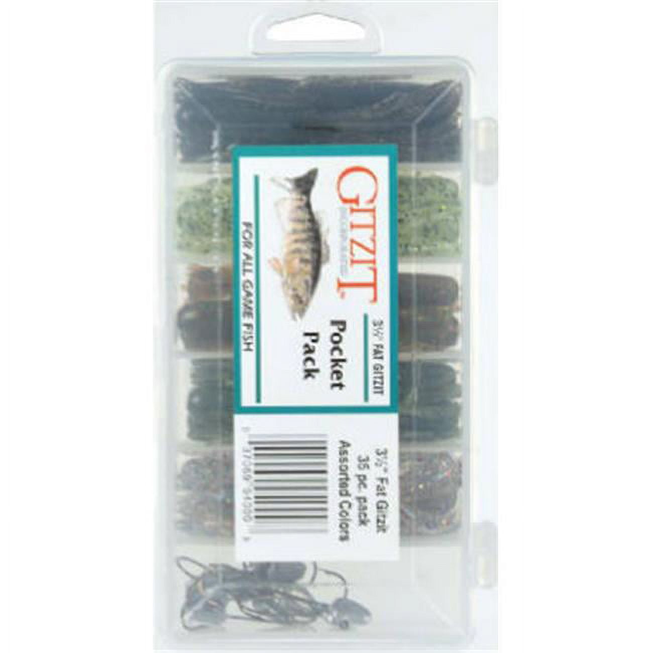 Gitzit 94000 Fat Fishing Lure Kit, 35 Pack - Walmart.com