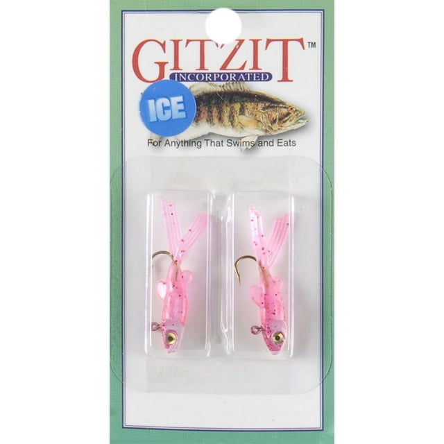 Gitzit Soft Plastic Fishing Bait 16318 Micro Little Tough Guy Jig Head ...