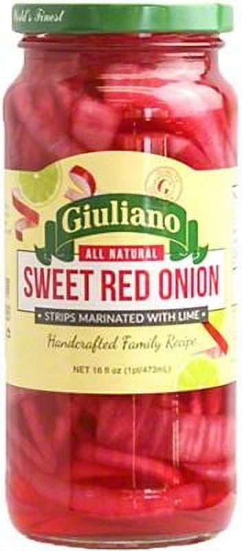 Giuliano Sweet Red Onion Strips Marinated With Lime, 16 oz - Walmart.com