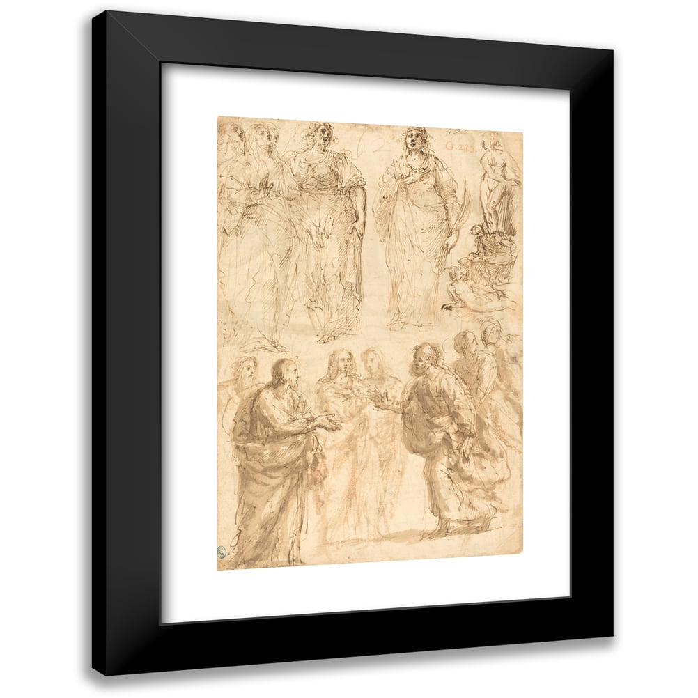 Giulio Cesare Procaccini 11x14 Black Modern Framed Museum Art Print ...