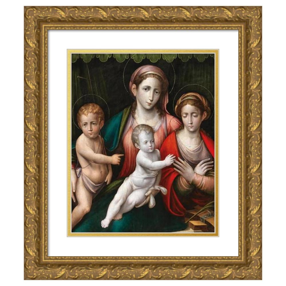 Giulio Francia and Workshop 15x18 Gold Ornate Wood Frame and Double ...