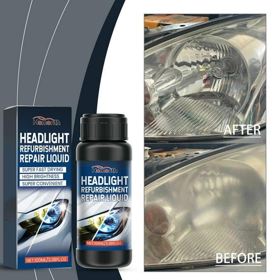 Giunmcul 100ml Car Headlight Restoration Kit Yellowing Cleaner ...