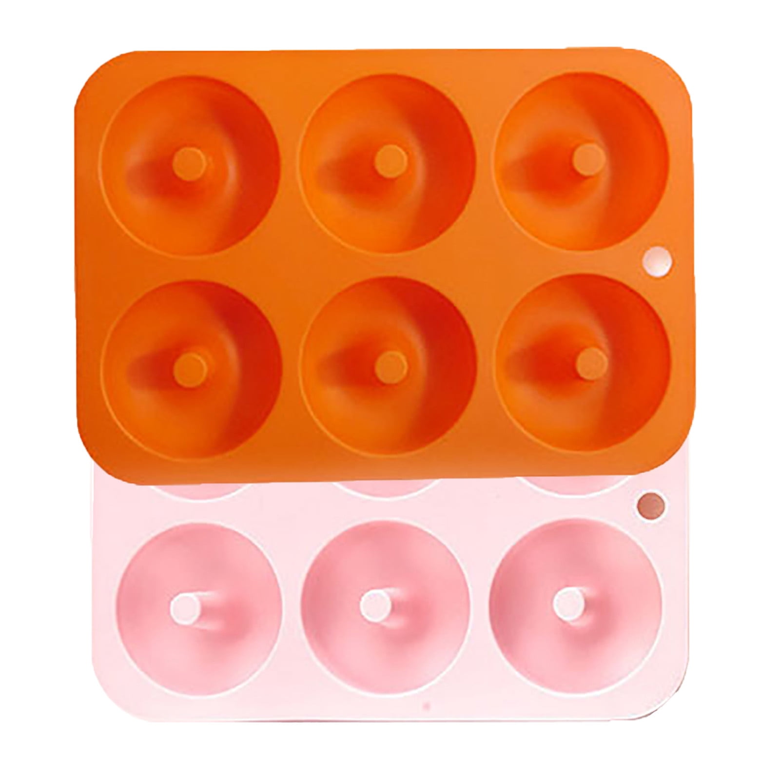 Giunmcul 2 Pack Donut Baking Pan Silicone Non Stick Dishwasher Safe ...