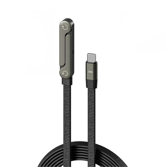 Giunmcul 240W High-Speed USB C-Type Data Cable With Integrated Foldable ...