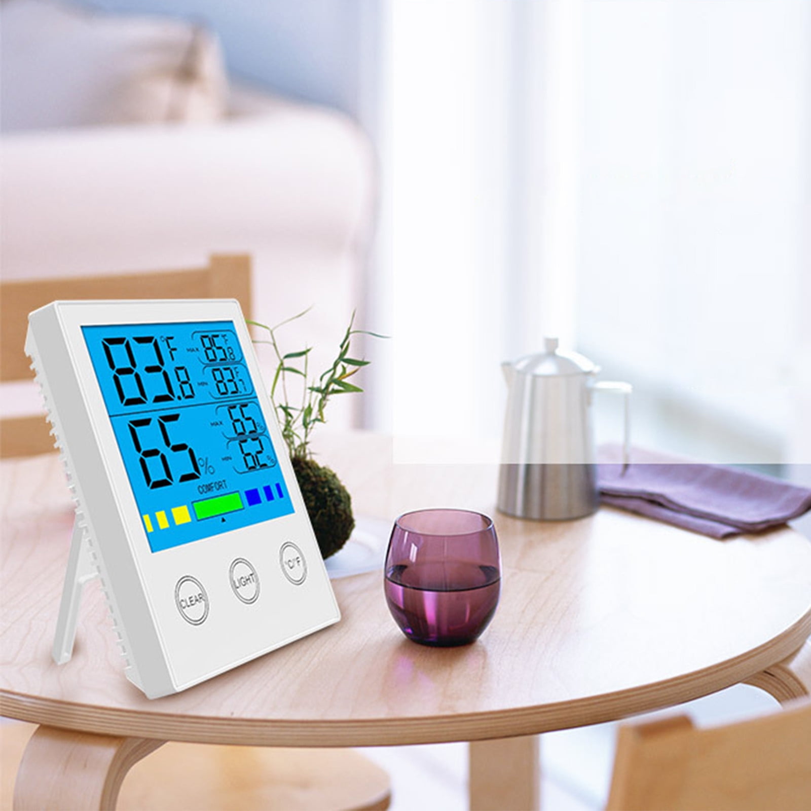 Giunmcul 50% Off Clear Electronic Digital Display Temperatures and ...