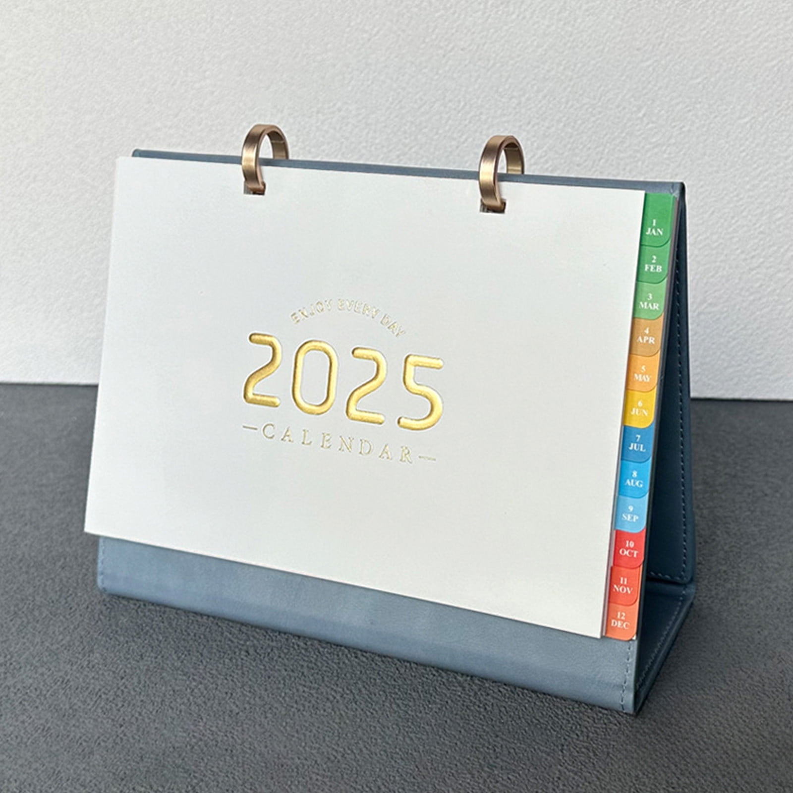 Giunmcul 50% Off Clear 2025 Desk Calendar Premium Business Leather ...