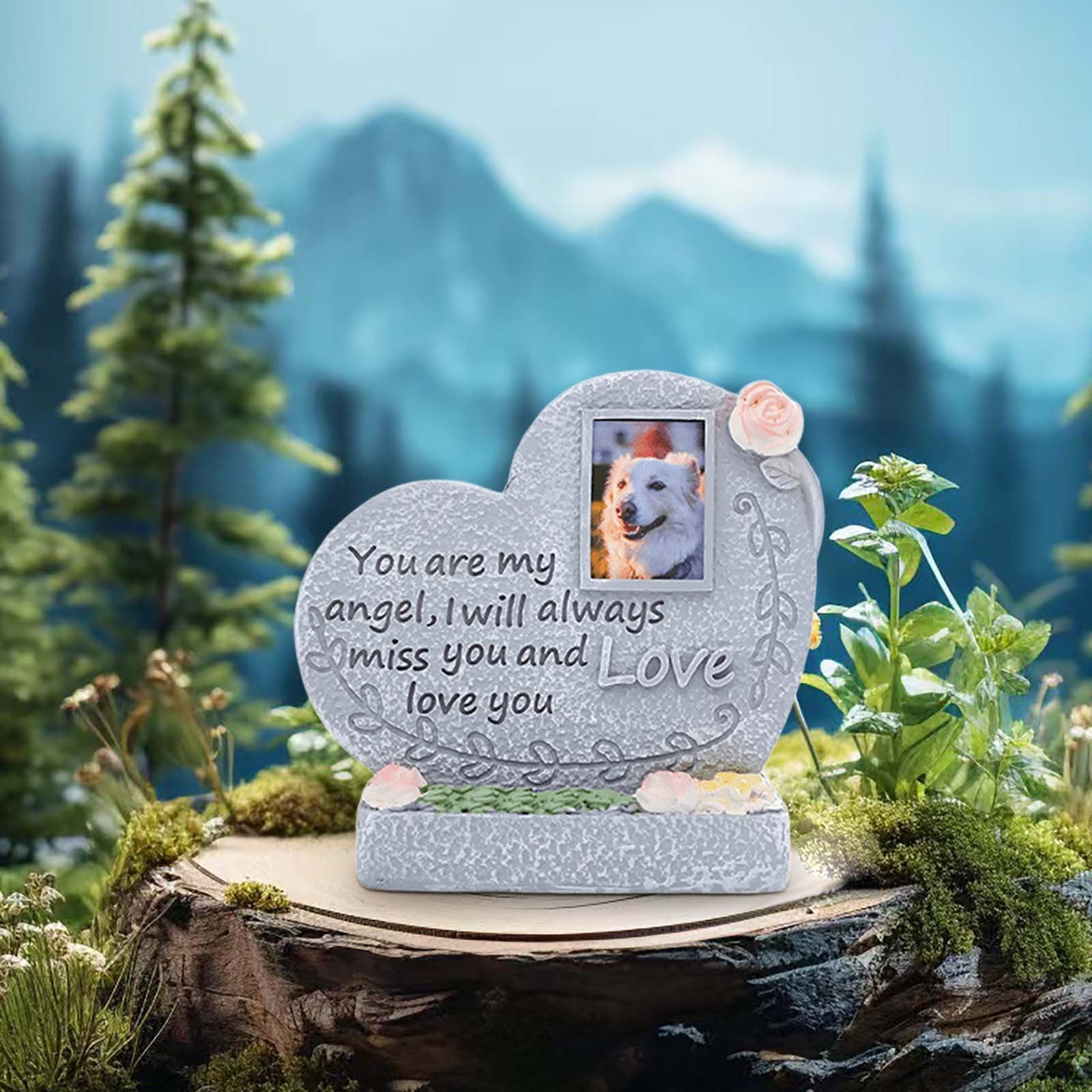 Giunmcul 50% Off Clear Cute Pet Outdoor Garden Decoration Monument ...
