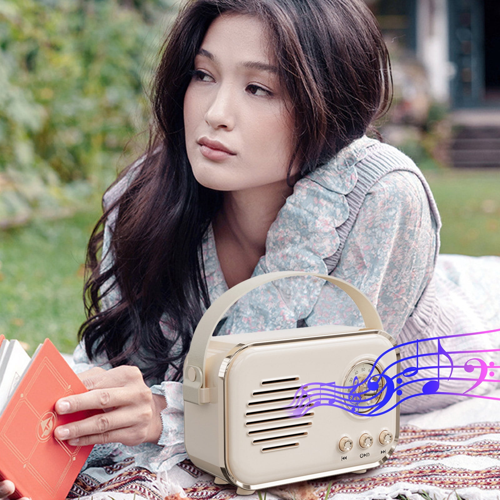 Giunmcul 50% Off Clear Retro Radio, Bluetooth Speaker, Subwoofer, Retro ...