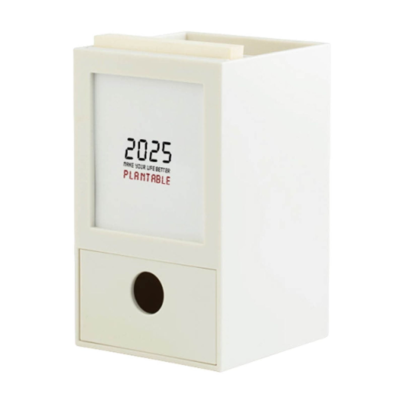 Giunmcul Clearance Sales Desktop Storage Box with Calendar with Drawers ...