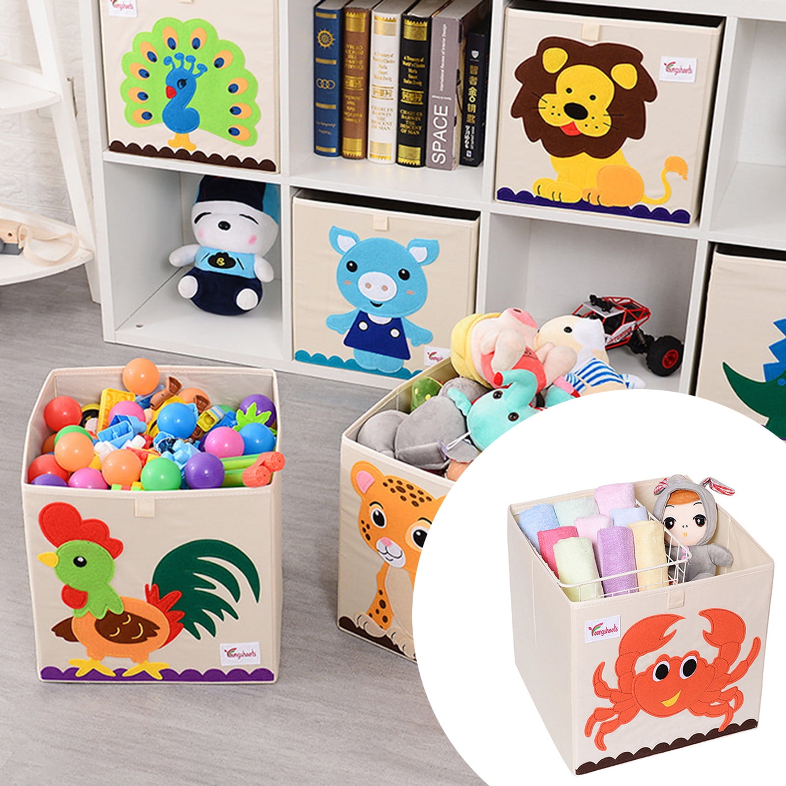 Giunmcul Festival Gift Children's Toy Storage Box Clothes Sorting Box ...