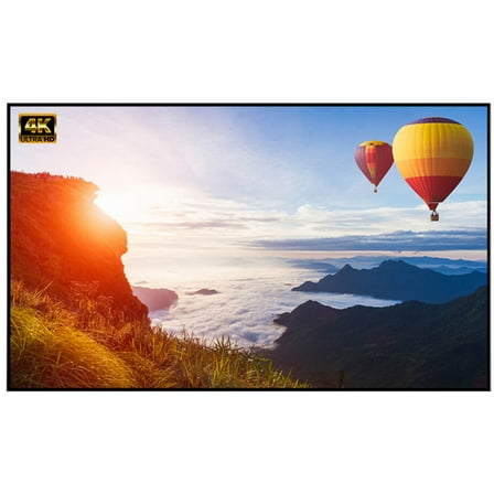 72 inch Projector Screen Portable 16:9 4K HD Outdoor Indoor Projector ...