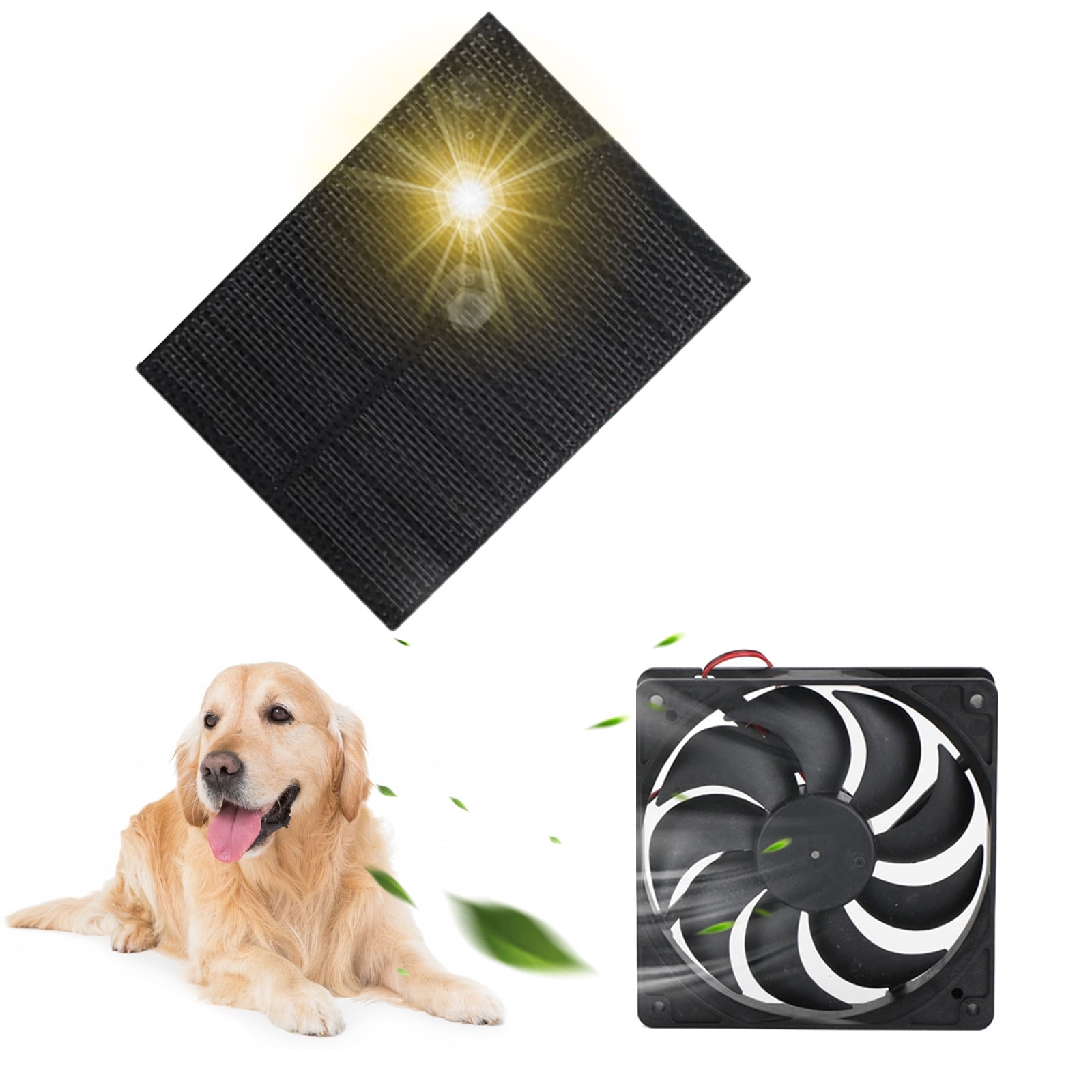 Giunmcul Festival Gift Solar Fan Monocrystalline 3W12V Plus Frame Solar ...