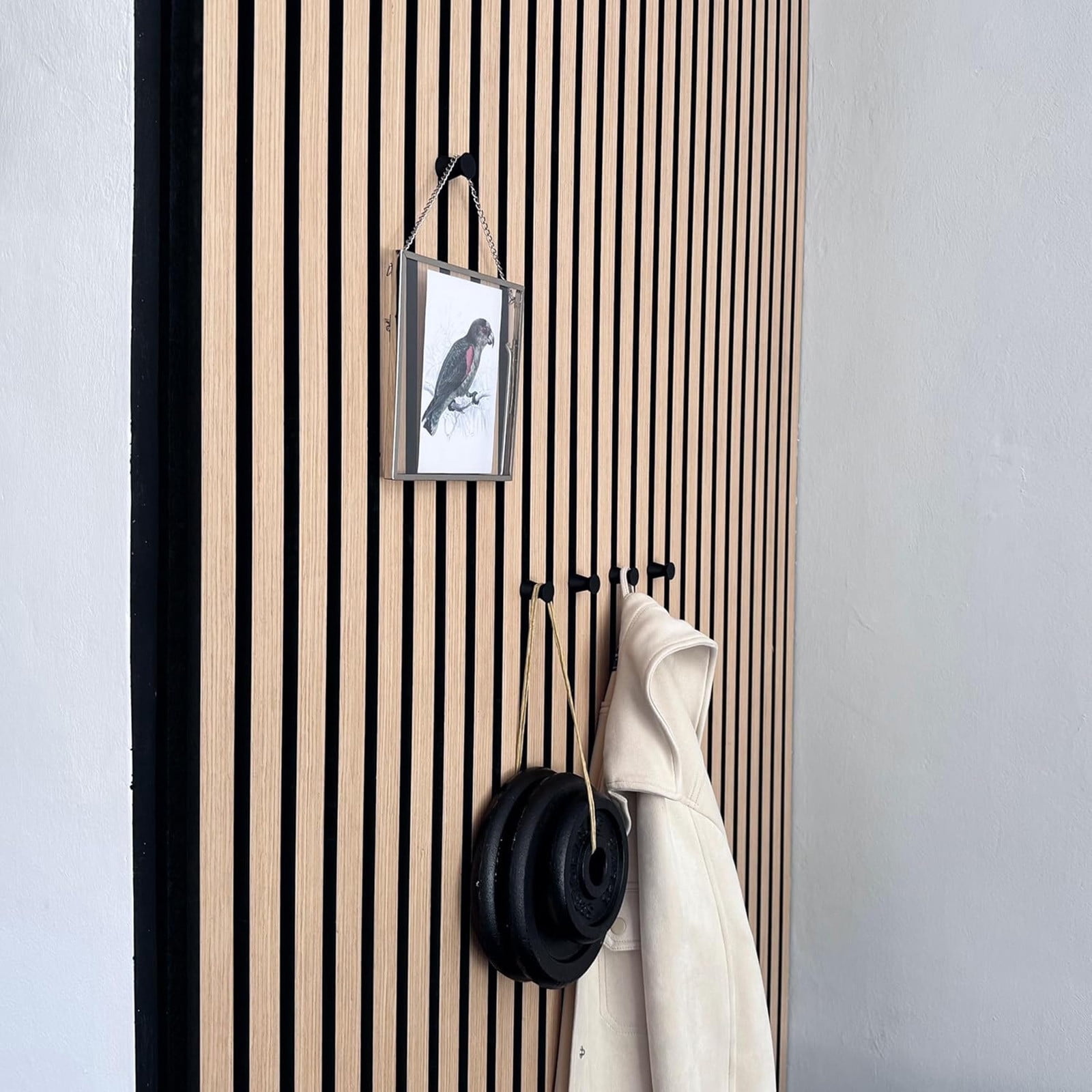 Giunmcul Flexible Mounting Acoustic Panel Hooks Set - No-Drill Coat Hat ...