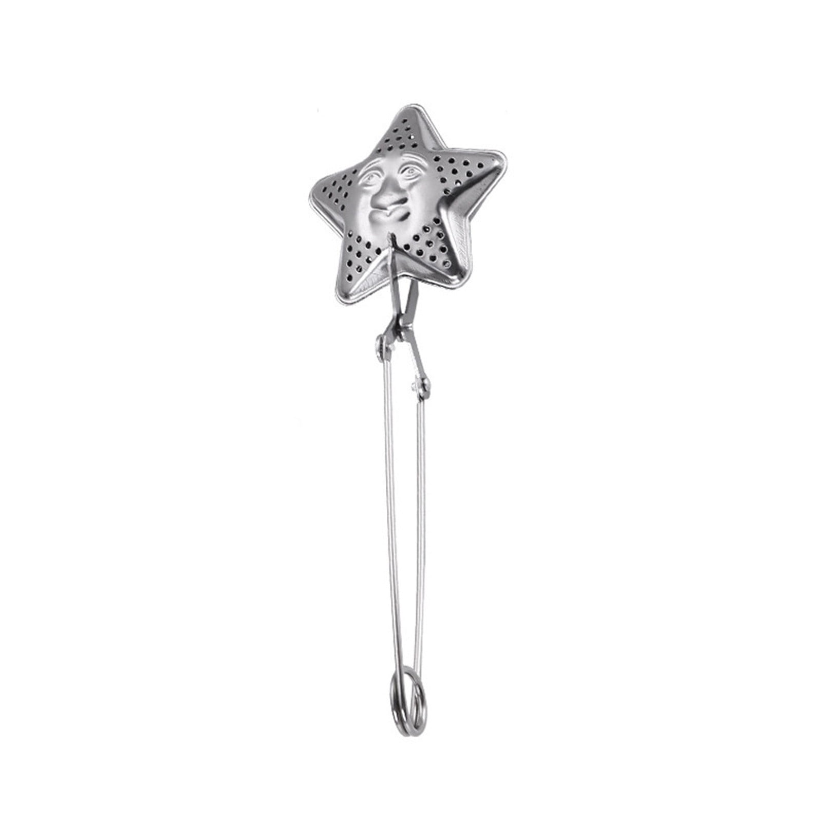 Giunmcul Heart Shape Snap Tea Infuser Stainless Steel Mesh Strainer 15 ...