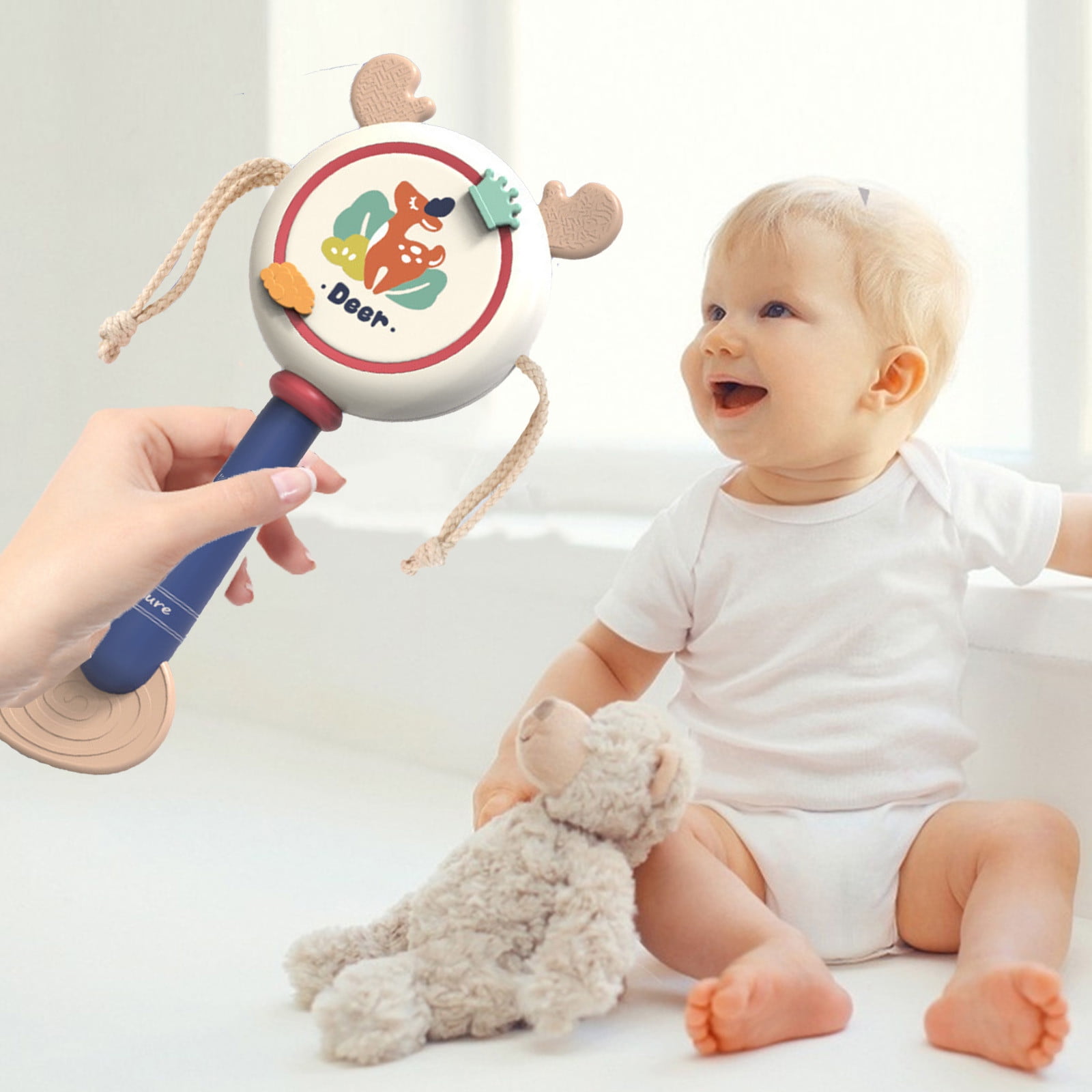 Giunmcul Holiday Saving Big Rattles for Kids - Chewing Rattles with ...