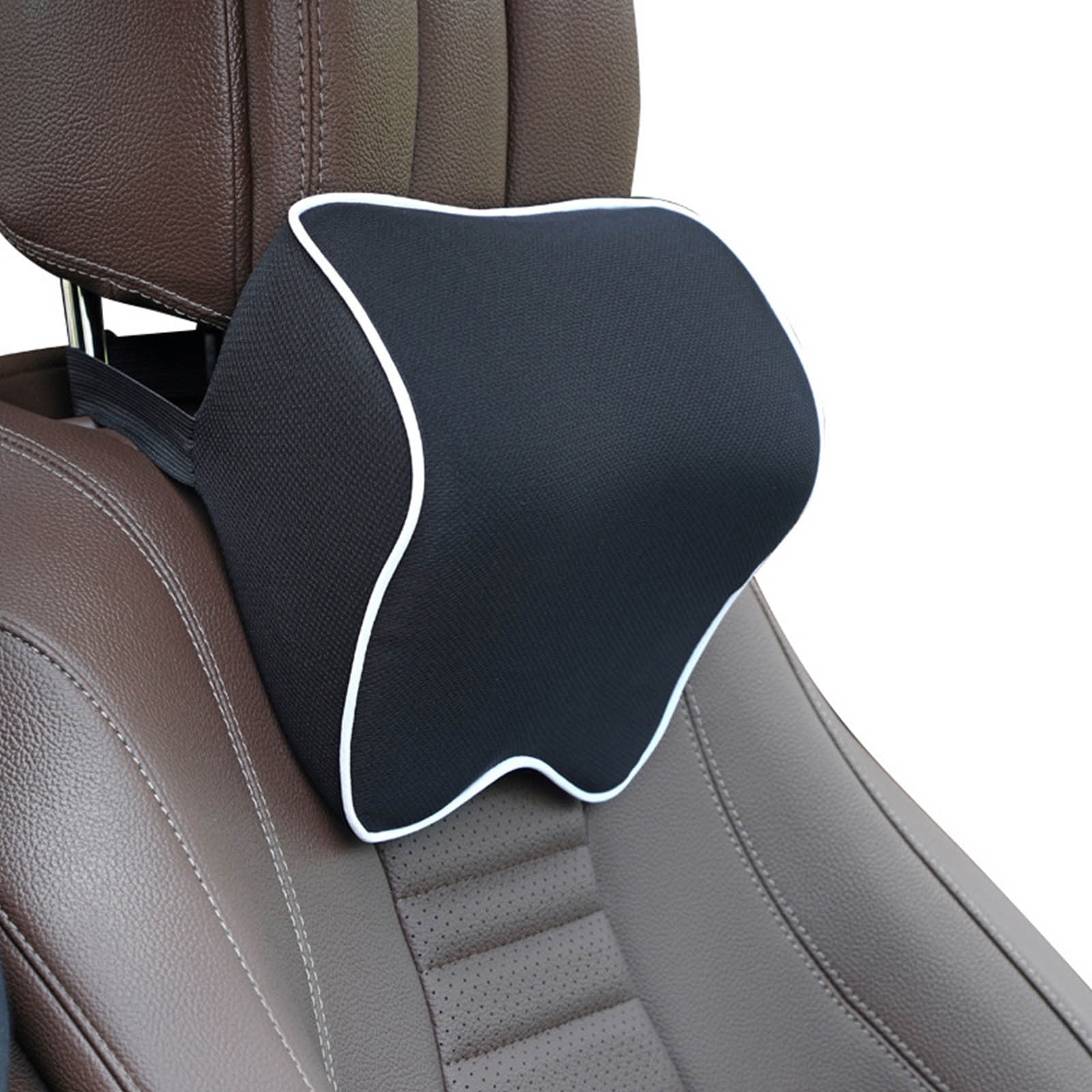 Giunmcul Memory Foam Car Neck Pillow Headrest Support With Adjustable ...