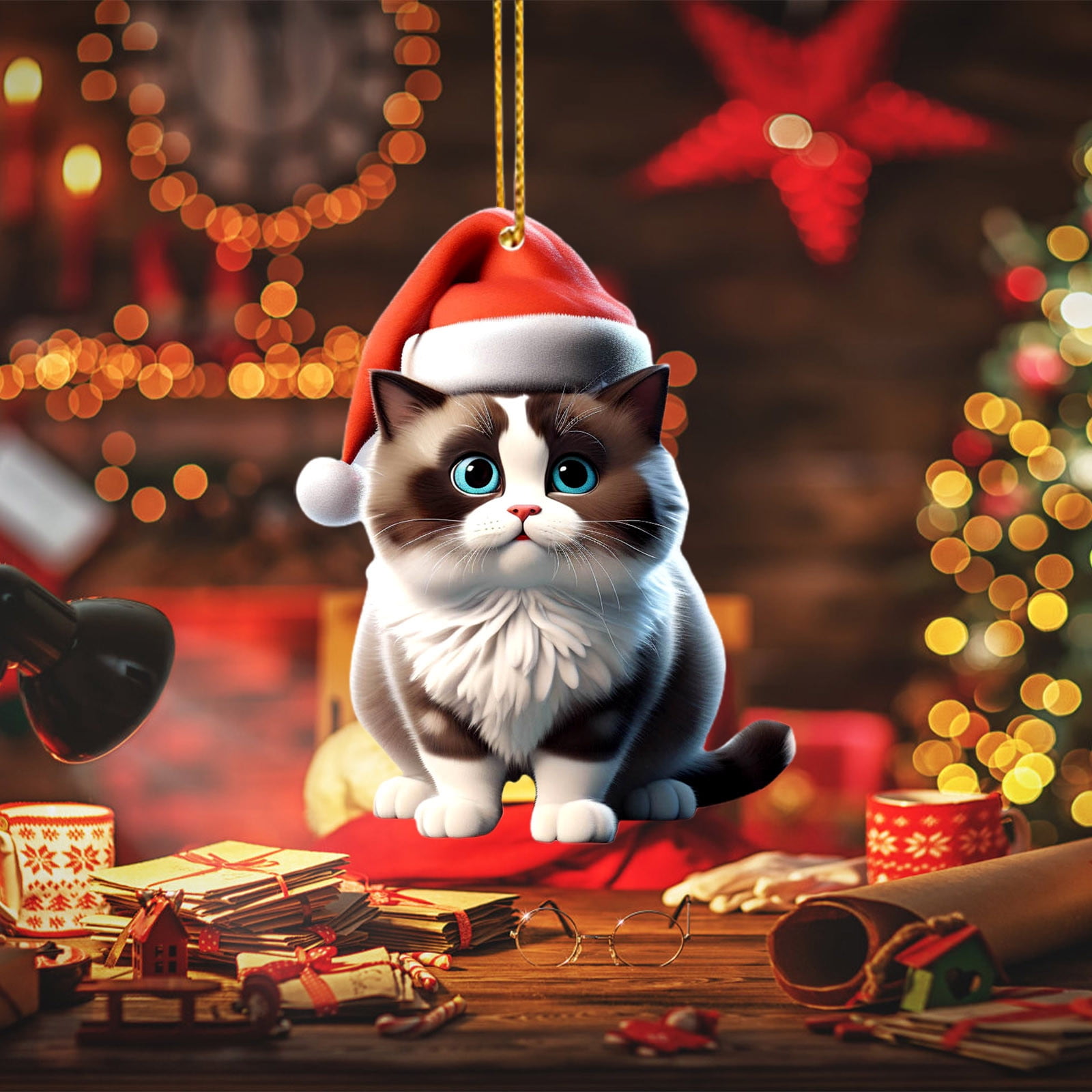 Giunmcul My Order Christmas Ideas Kittens Car Pendant Backpack Pendant - Walmart.com