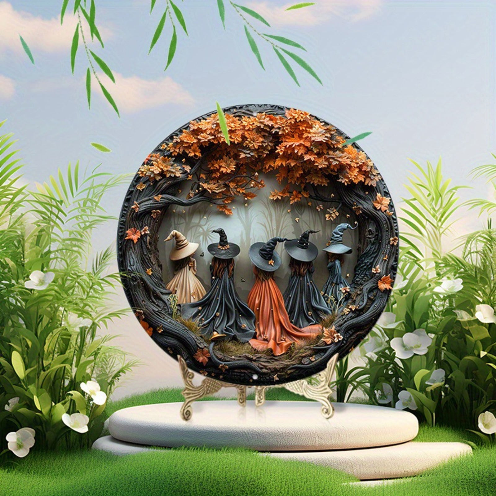 Giunmcul My Order Halloween Decoration Doorplate Wooden Crafts Five ...