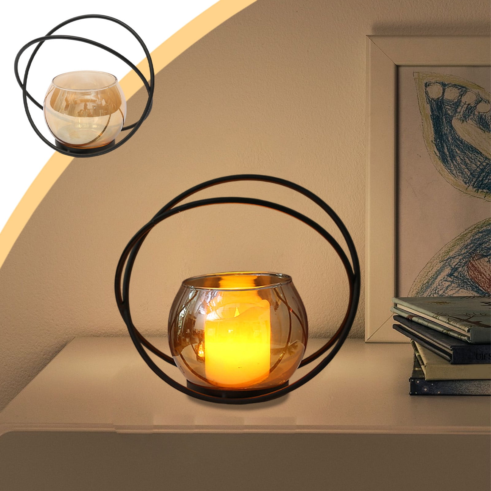 Giunmcul Online Shopping European Iron Candle Holders Geometric Round ...