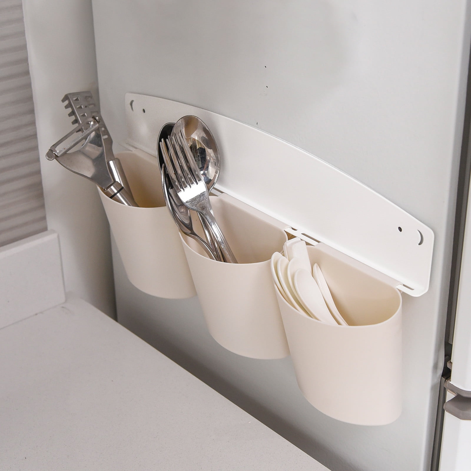 Giunmcul Online Shopping Magnetic Refrigerator Storage Bucket Metal ...