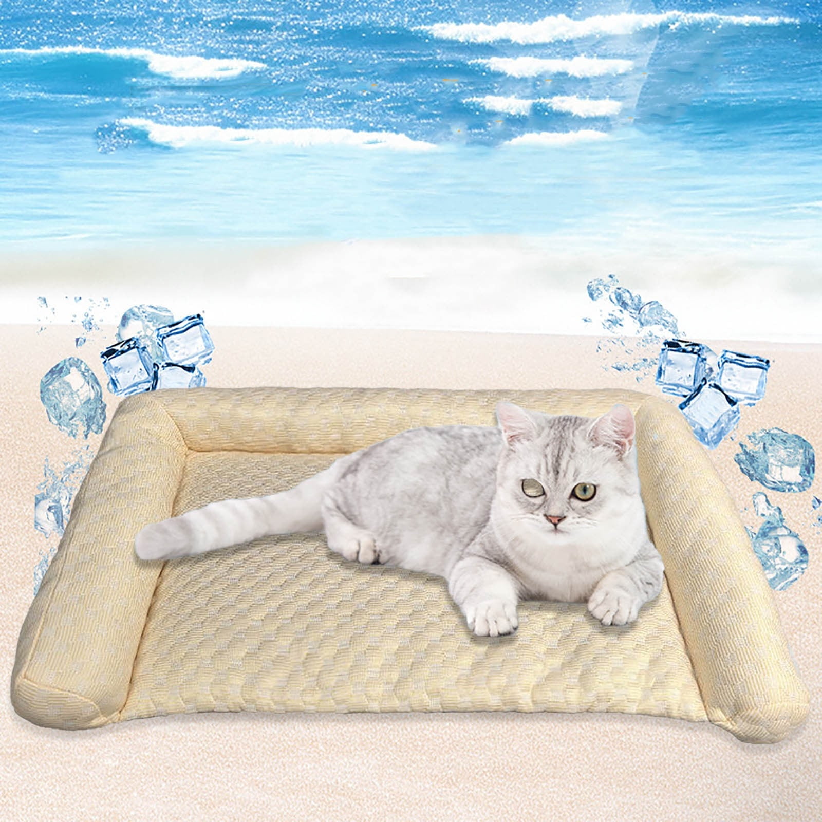 Giunmcul Pet Ice Mat Cooling Mat, 2025 New Pet Cooling Mat Summer Ice ...