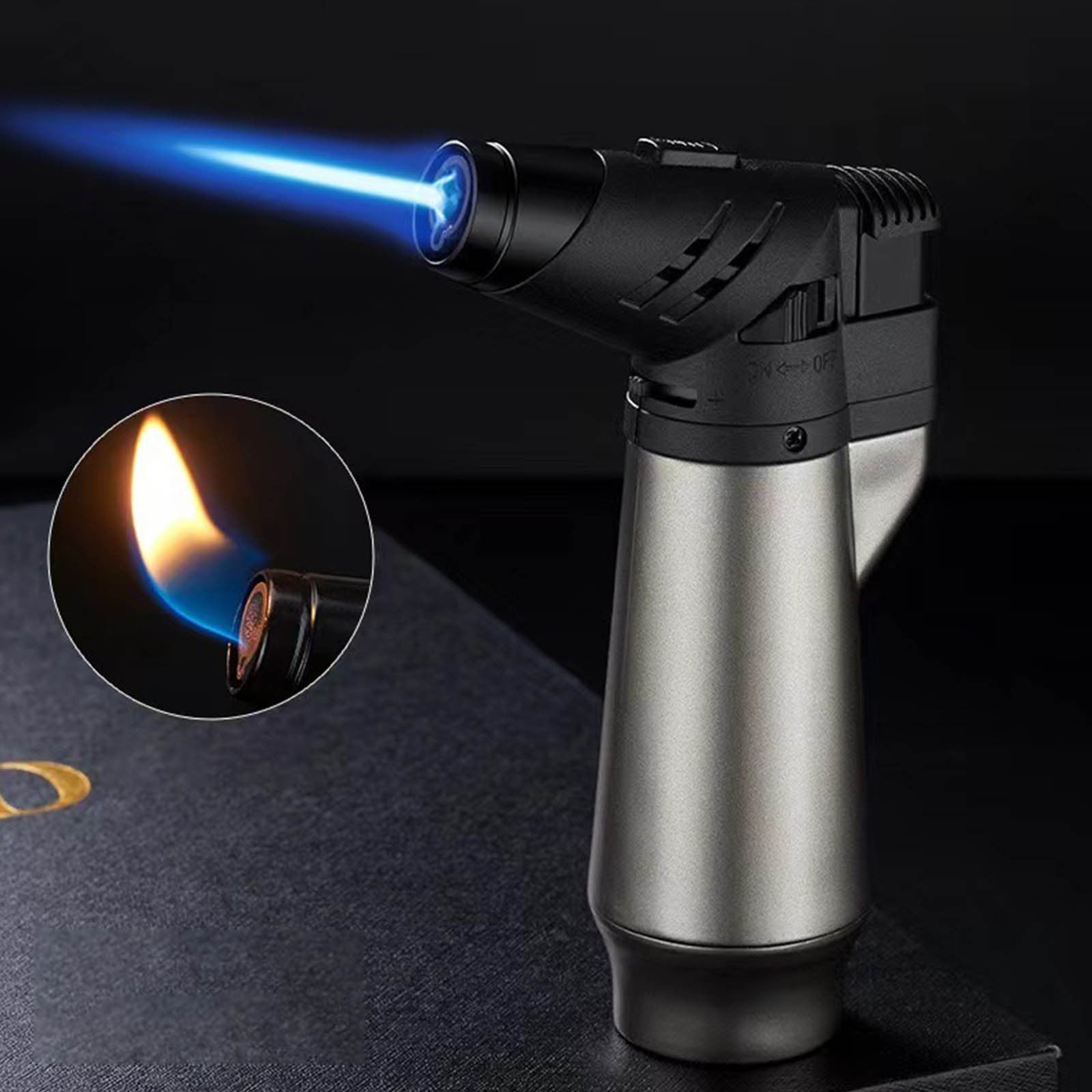 Giunmcul Tough Torch High Pressure Flame-Lighter Compact Portable Brush ...