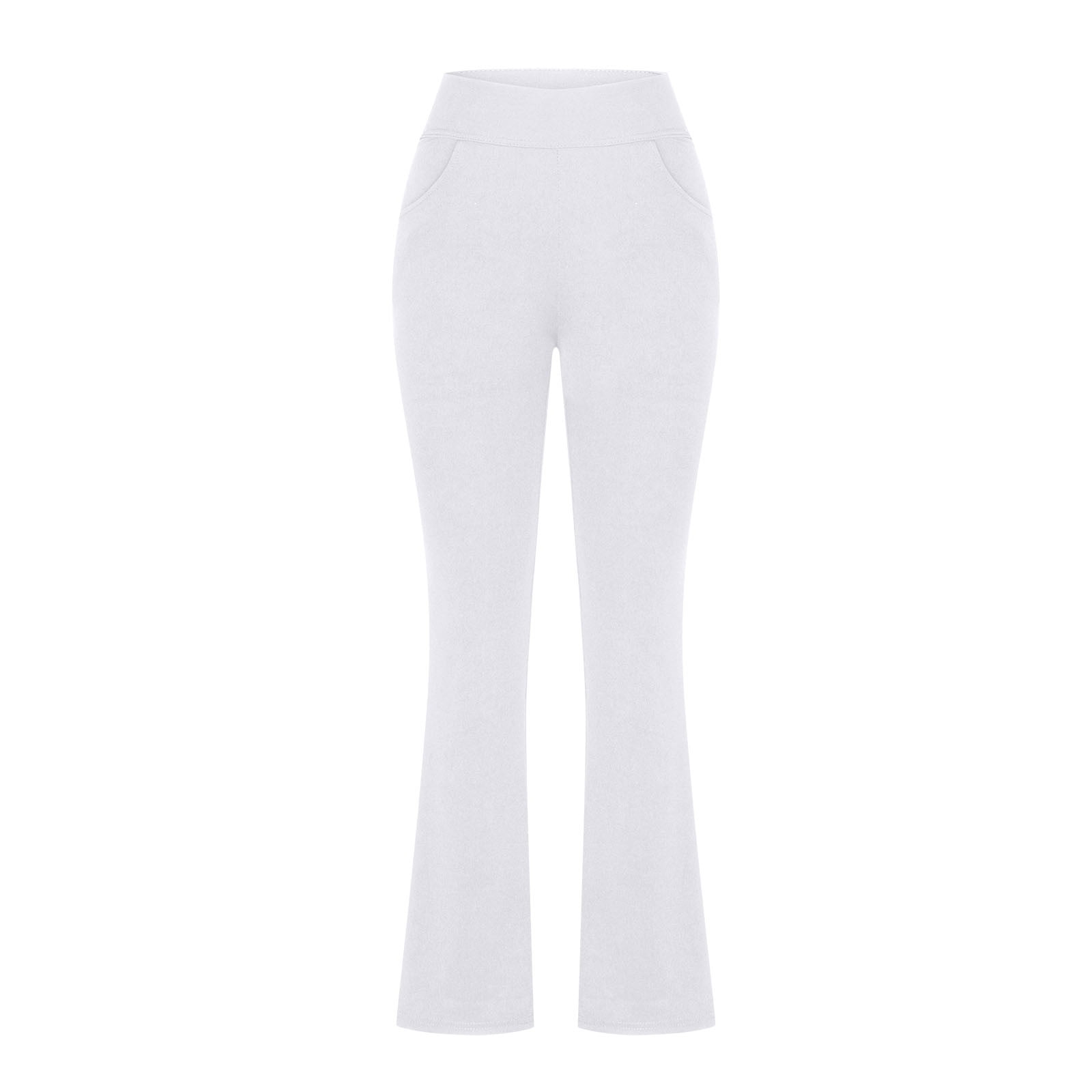 Giunmcul Womens Yoga Legged Pants Sports Body Shaping Solid Color Yoga ...