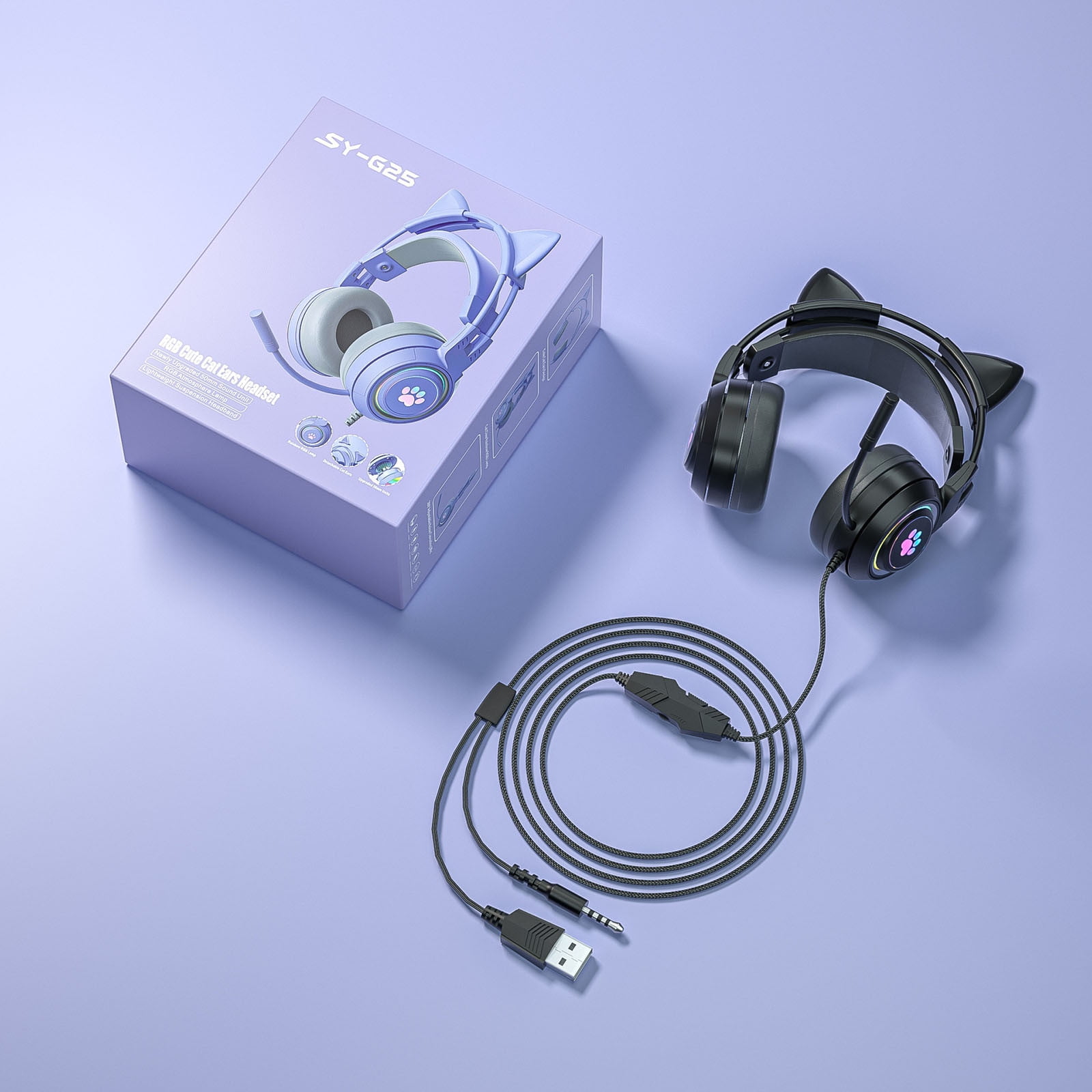 Giunmcul up to 45% Off Ear Gradual Streaming Game Computer Headset ...