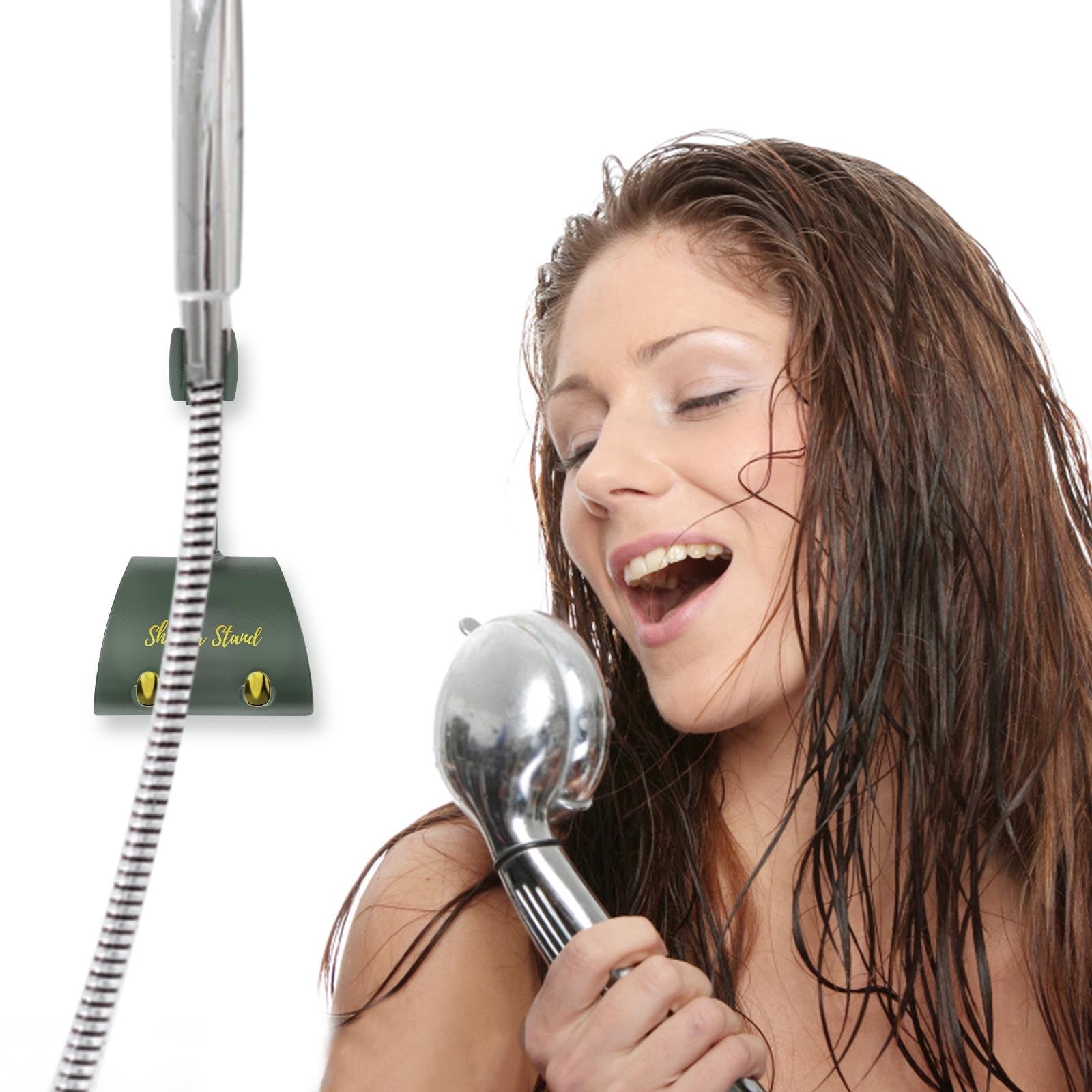 Giunmcul up to 50% Off Punch- Shower Bracket Bathroom Water Heater Movable Hanging Seat Nozzle ...