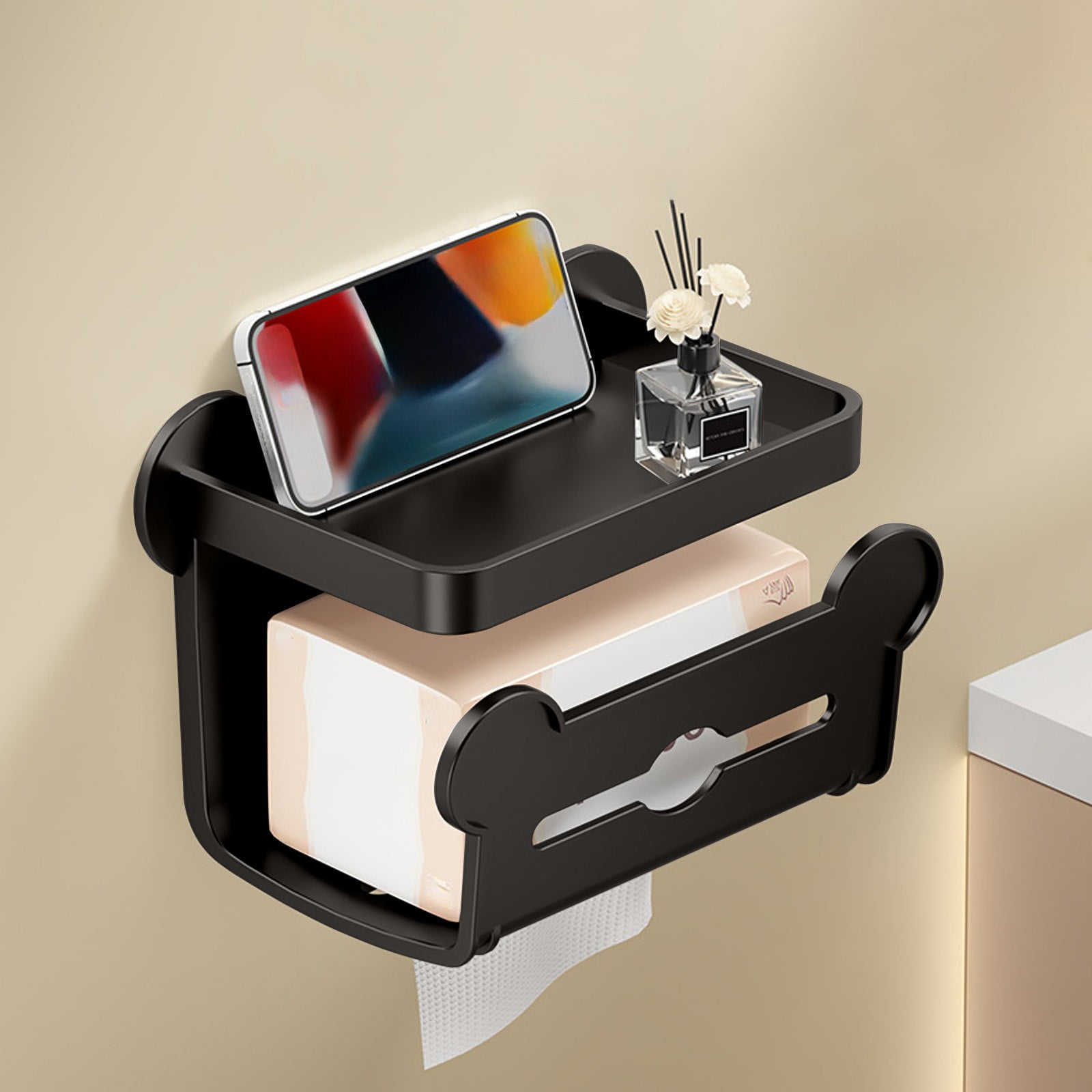 Giunmcul up to 50% Off Wall Mounted Bathroom Storage Rack Wall Mounted ...