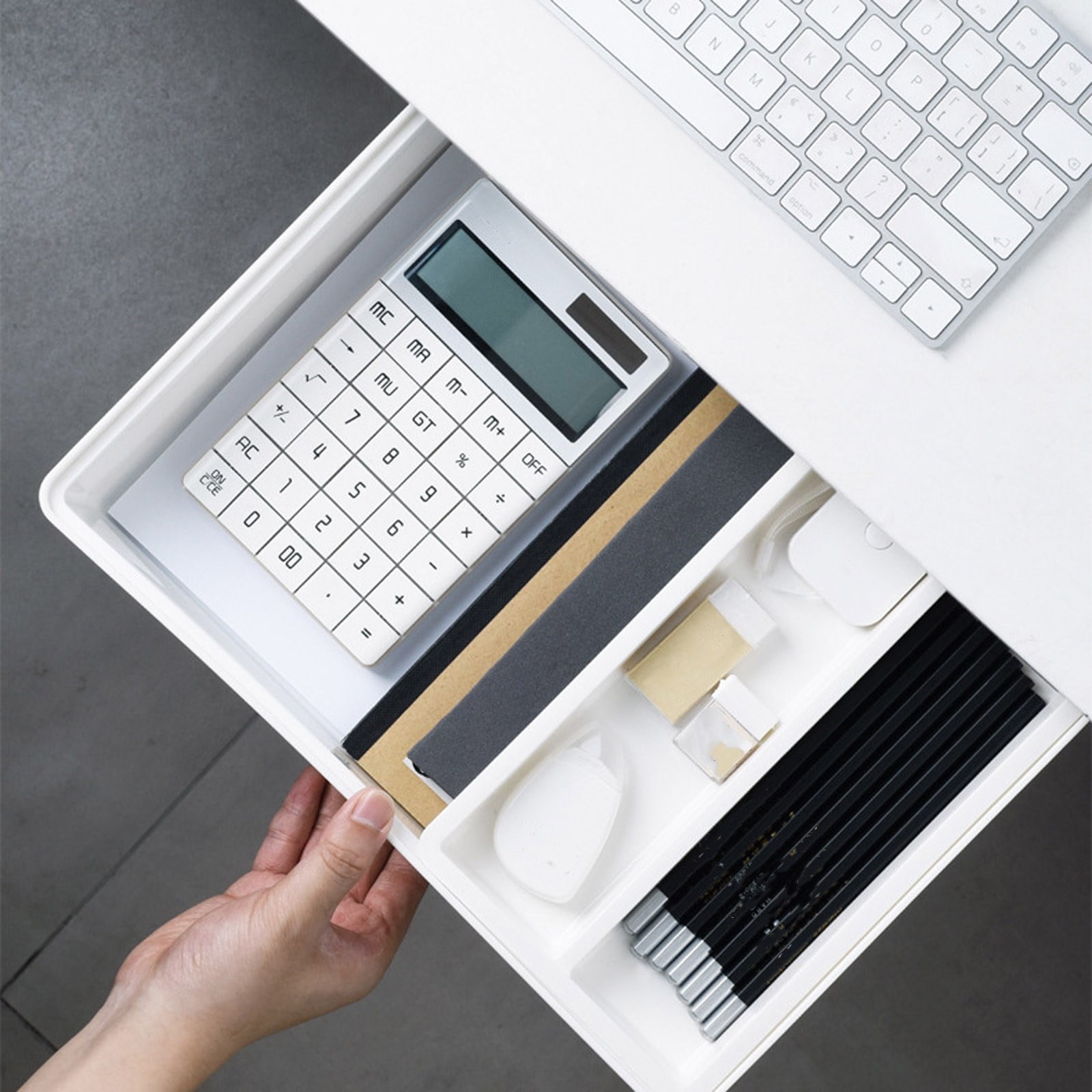 Giunmcul up to 65% Off Drawer storage box, retractable partition table ...