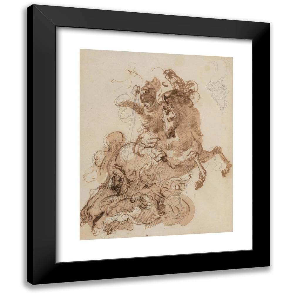 Giuseppe Bernardino Bison 15x18 Black Modern Framed Museum Art Print ...