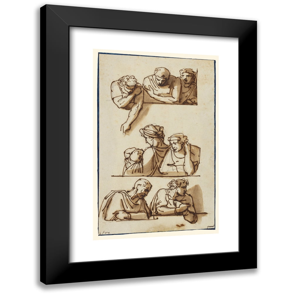 Giuseppe Bossi 17x24 Black Modern Framed Museum Art Print Titled ...