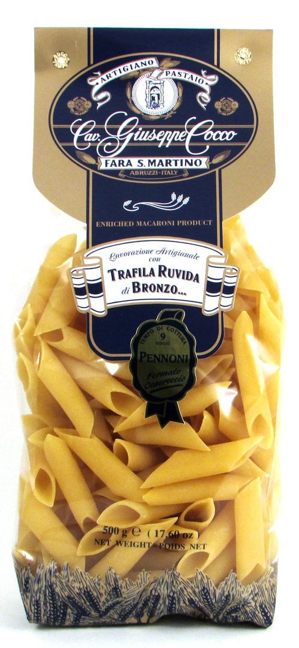 Giuseppe Cocco (6 pack) Pennoni Pasta hand-made slow dried in 500g bags ...