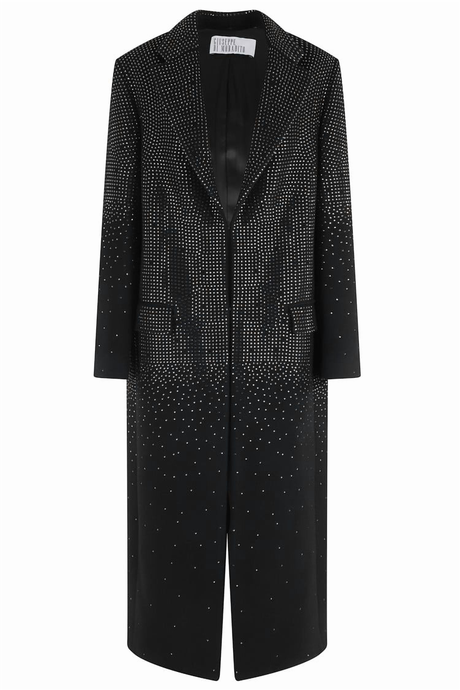 Giuseppe Di Morabito Long Black Wool Coat (Women's) - Walmart.com