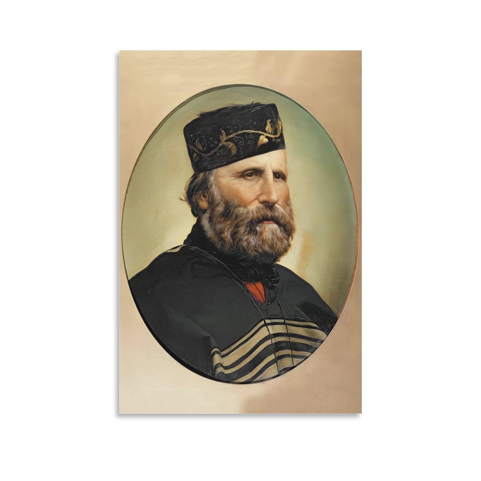 Giuseppe Garibaldi Portray Poster Painting On Canvas Wall Art Poster ...