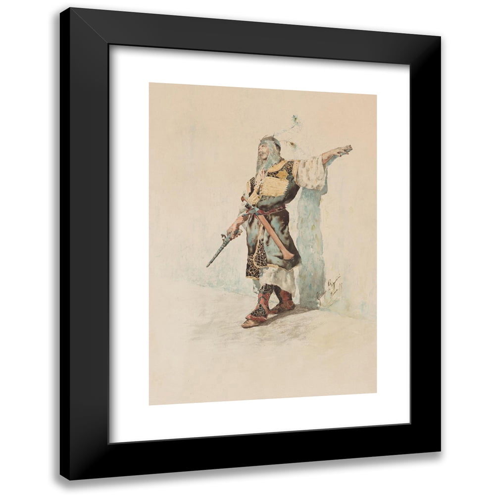 Giuseppe Signorini 14x18 Black Modern Framed Museum Art Print Titled ...