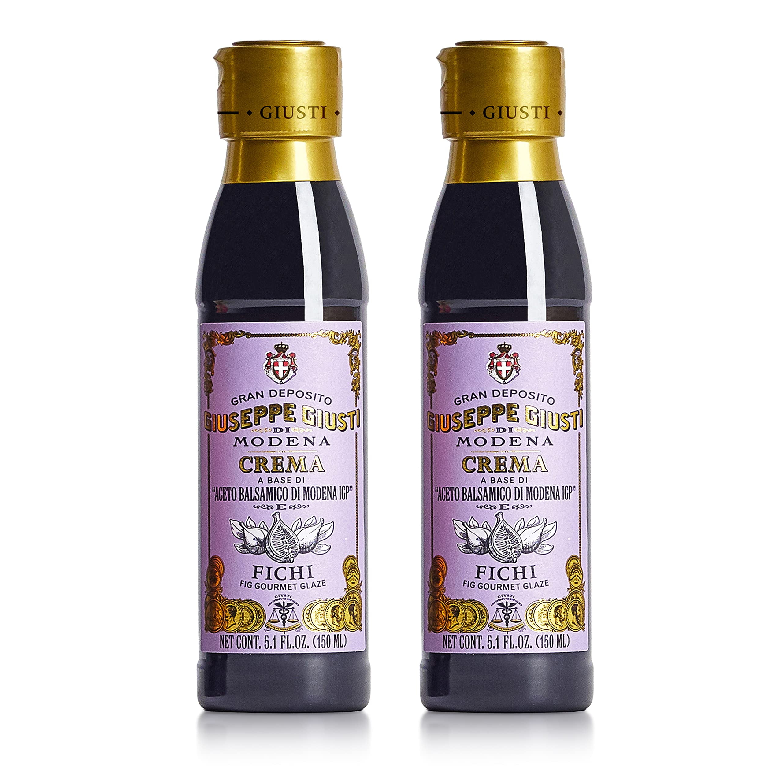 Giusti Fig Balsamic Vinegar Glaze Condiment– Italian Gourmet Balsamic ...