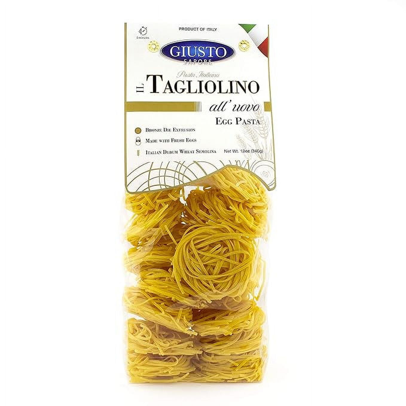 Giusto Sapore Classic Tagliolini All'Uovo Italian Egg Pasta Nest - 340g ...