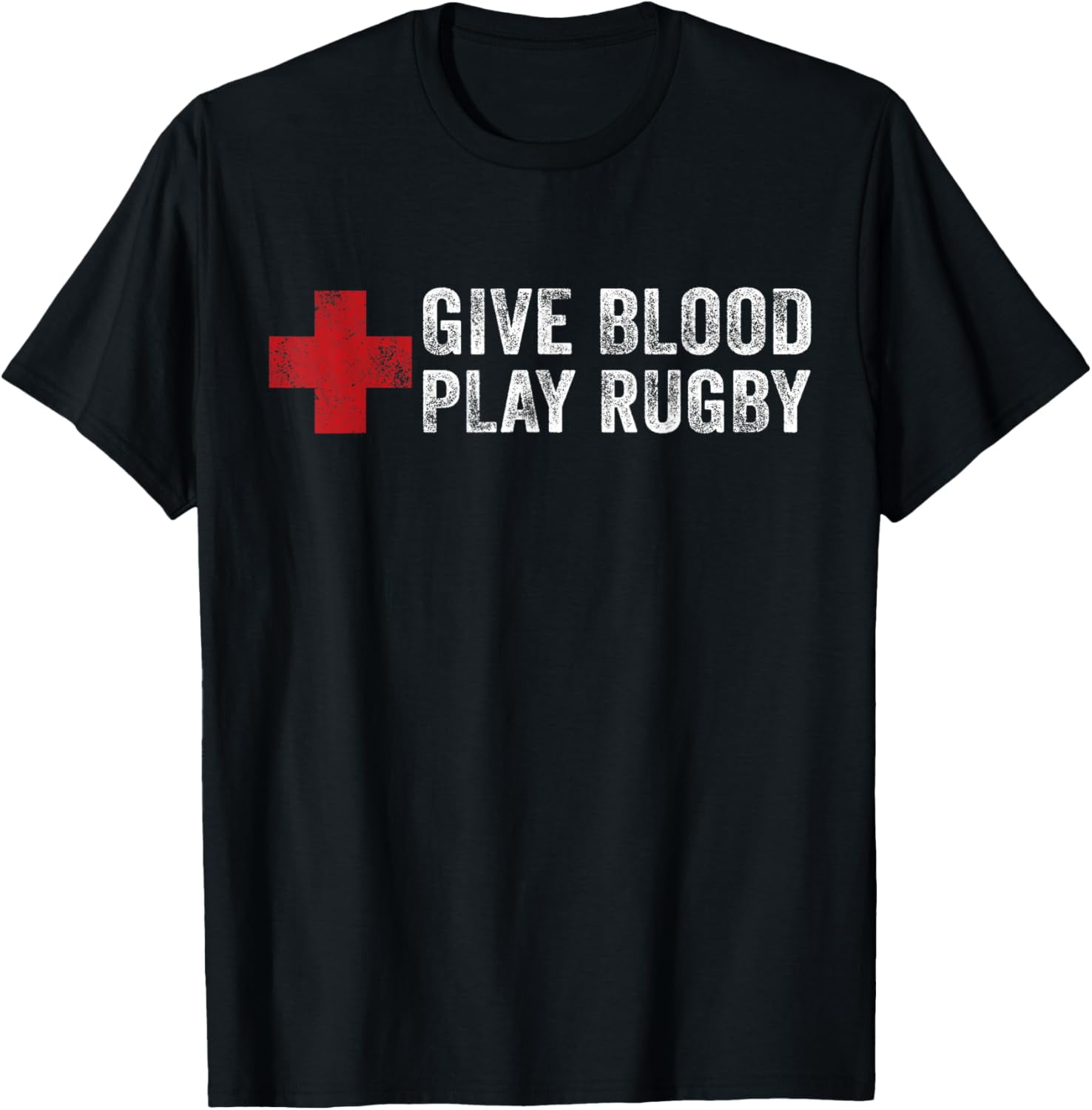 Give Blood Play Rugby Player Funny Rugger League Union T-Shirt ...