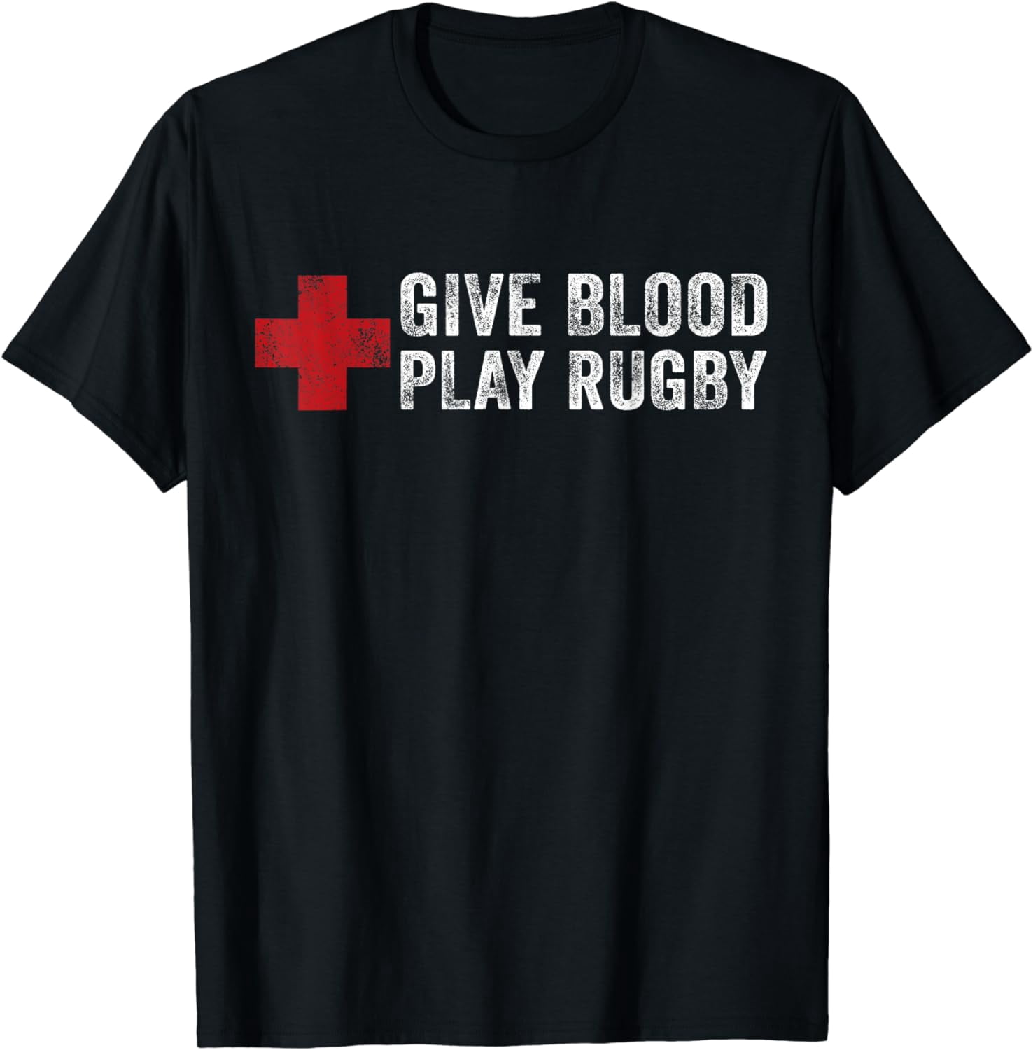Give Blood Play Rugby Player Funny Rugger League Union T-Shirt ...