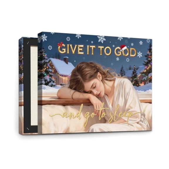 Led Christmas Canvas Wall Art