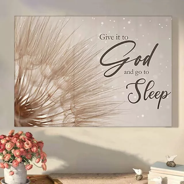 Give It To God And Go To Sleep Jesus Christ Wall Art Poster Picture ...