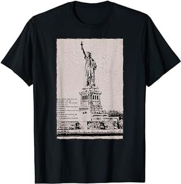 Give Me Your Tired Huddled Masses Statue Liberty NYC Women T-Shirt ...