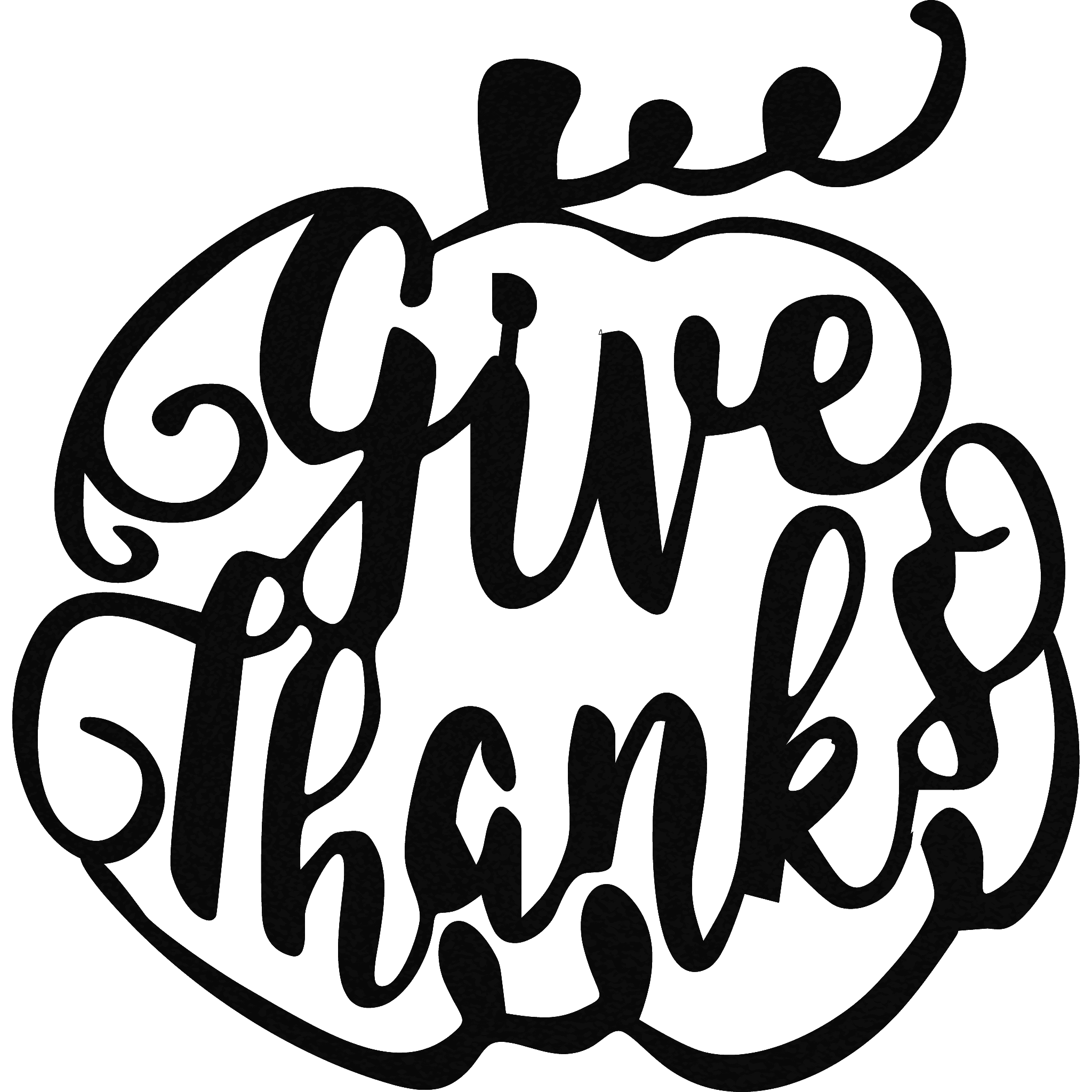 Give Thanks Pumpkin - Metal Wall Art - Walmart.com
