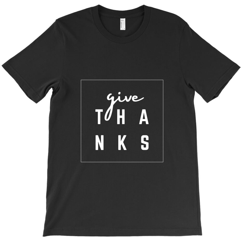 Give Thanks, Simple Bold Thanksgiving Holiday Graphic Design - Soft ...
