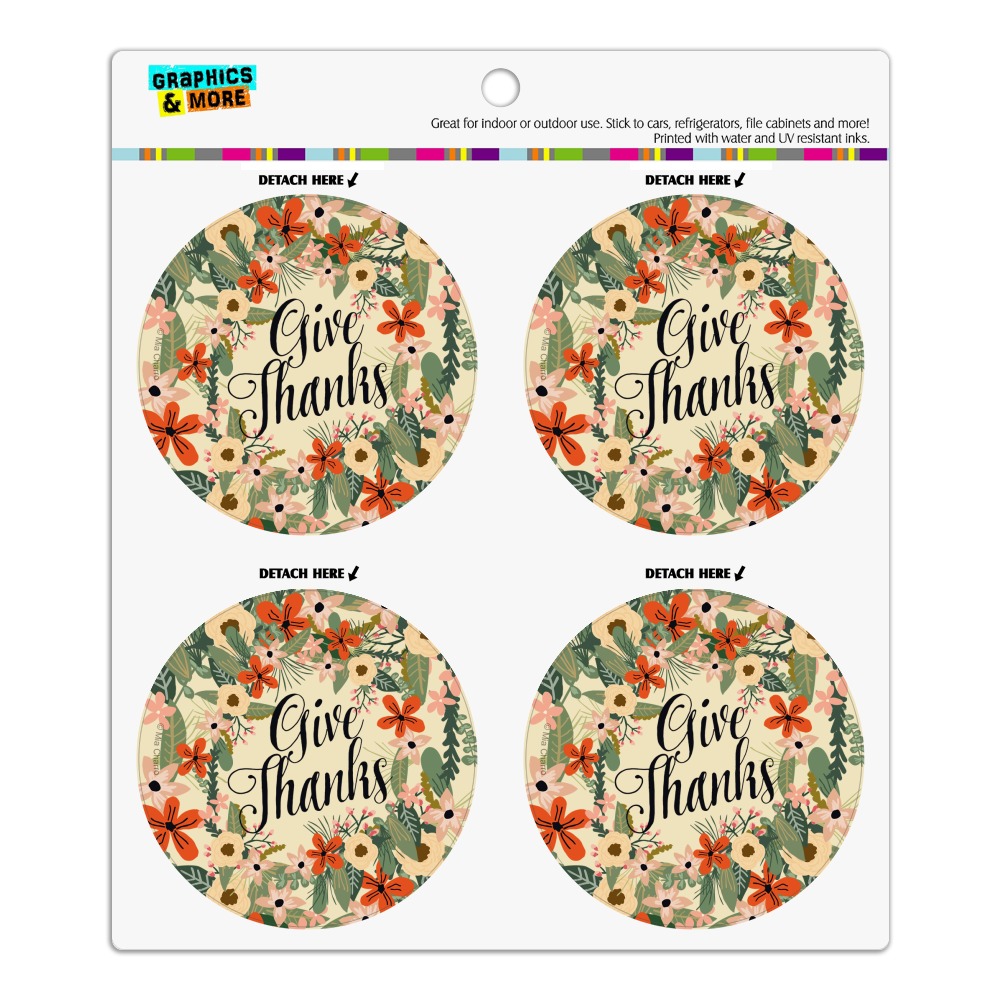 Give Thanks Thankfulness Thank You Refrigerator Fridge Locker Vinyl ...