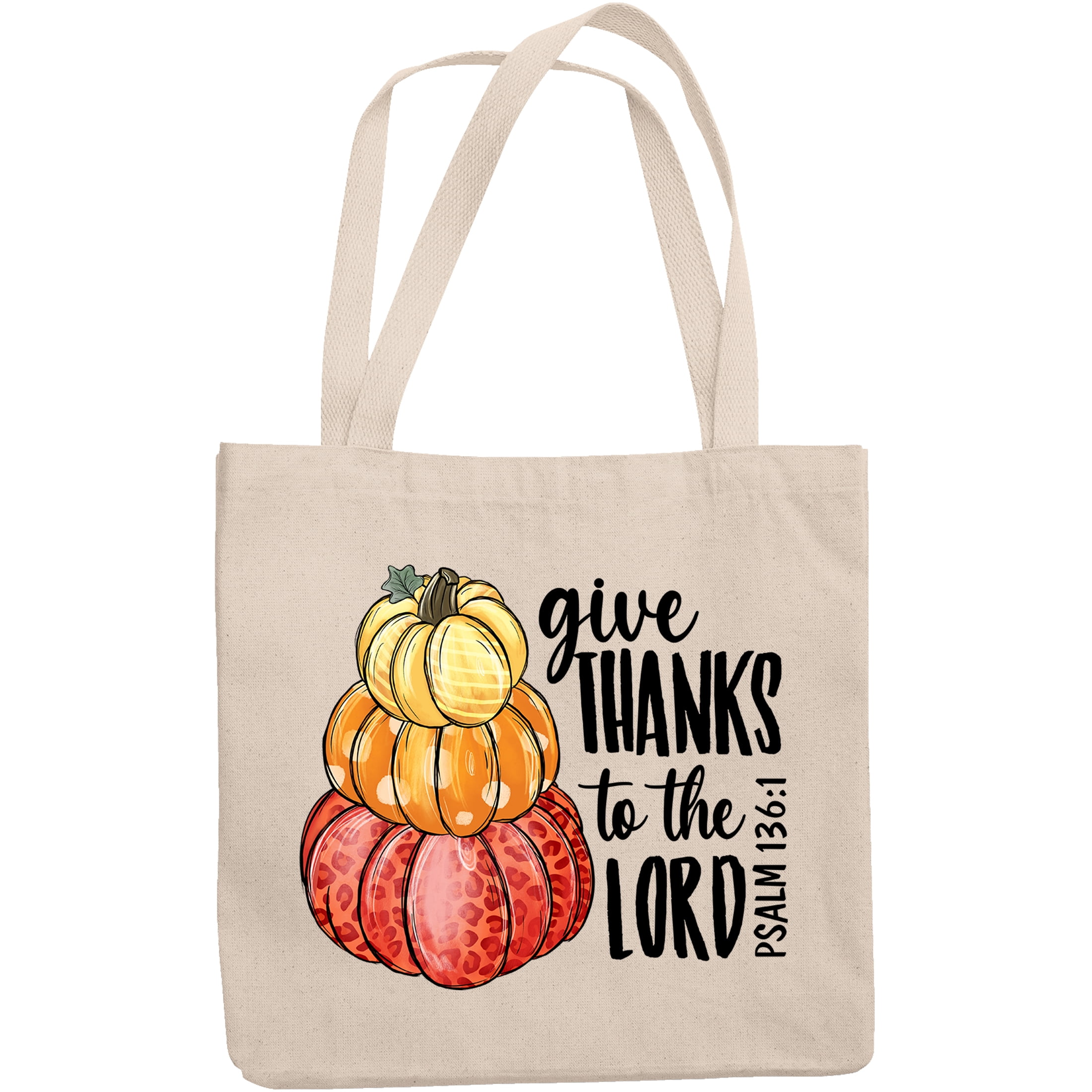 Give Thanks to the Lord, Thanksgiving Day Art Merch Gift, 12oz Canvas ...