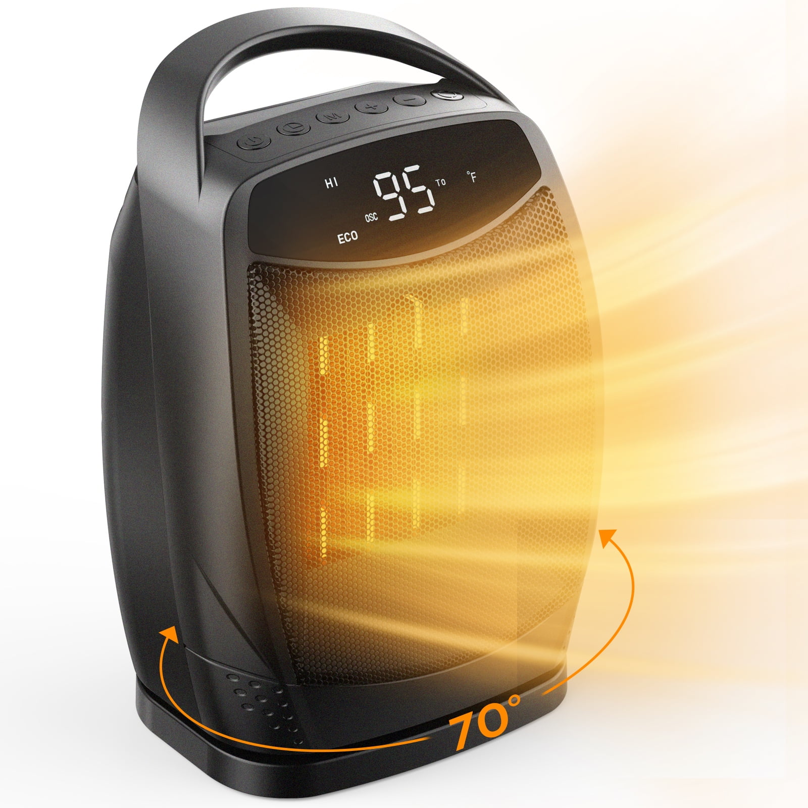 GiveBest 1500W Portable Indoor Ceramic Heater with Quick Heating and ...